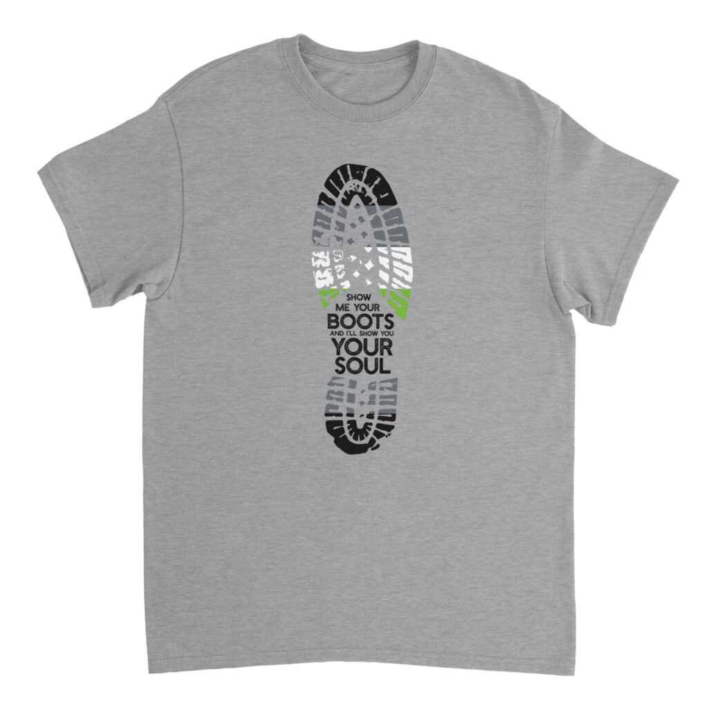 Bootprint: Agender Pride - Bootblack T-Shirts & Merchandise